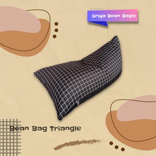 Jual Bean Bag triangle Dewasa-Cover plus inner saja - motif kotak2 ...