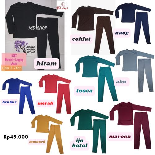 Jual 1 Set Manset + Legging Anak - Hitam - Kota Depok - AN NISA DEPOK ...