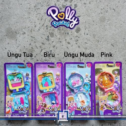 Jual Polly Pocket TINY COMPACT Pocket World Purple Pink Green - Jakarta ...