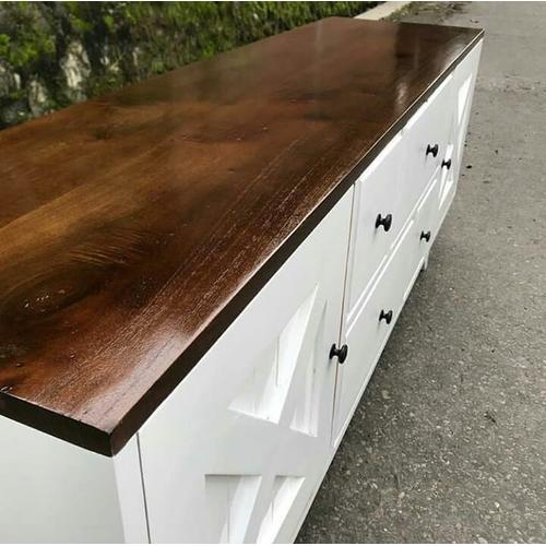 Jual BUFFET TV CABINET TV CREDENZA NATURAL COMBINASI DUCO - Kab. Jepara ...