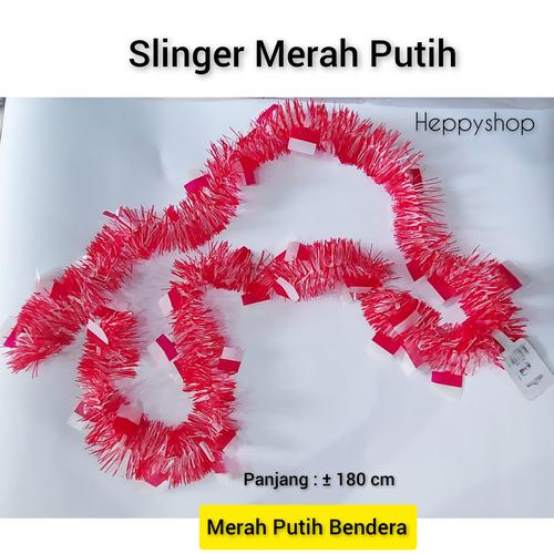 Jual Slinger Merah Putih, Hiasan Dirgahayu RI, Hiasan Agustusan HUT RI ...