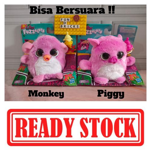 Jual Furreal Fuzzalots Pig Monkey Koala Elephant Original Hasbro - Pig ...
