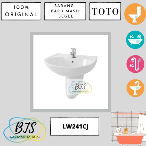 Jual Wastafel half pedestal TOTO LW241CJ / LW2 41 CJ / LW 241CJ / LW241 ...