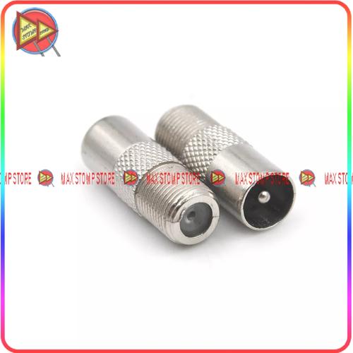 Jual konektor jack tv kabel tuner gambar tv drat F 5 C - Lurus - Kota ...