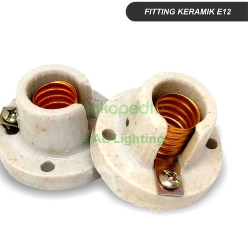 Jual Fitting Lampu Porcelain E12 Fitting Keramik Duduk E12 Putar ...