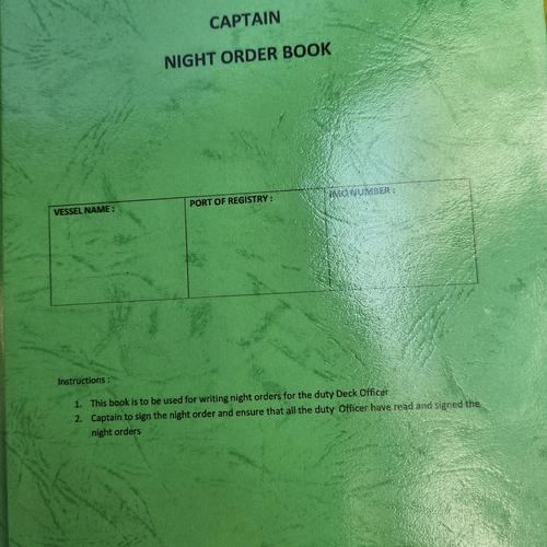 Jual Captain Night Order Book - Kota Pekanbaru - CV Maritim Jaya ...