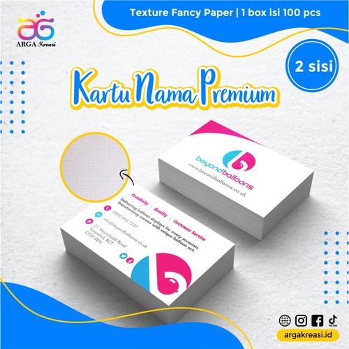 Jual Cetak Kartu Nama PREMIUM 2 sisi Kertas Fancy Paper - Kota Surabaya ...