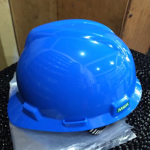 Jual Helm MSA V-Gard Biru ORI - MSA Helmet Komplit Fastrac Tali Dagu ...