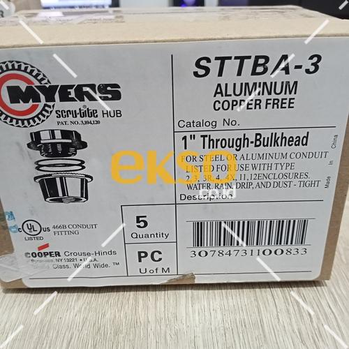 Jual Crouse Hinds Conduit and Cable Connectors STTBA-3, MYERS HUBs ...