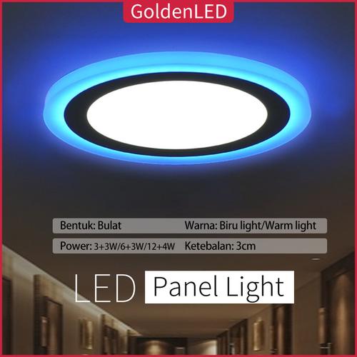 Jual COD LAMPU DOWNLIGHT LED 3 WARNA 6WATT DOWNLIGHT PANEL/Putih/Kuning ...