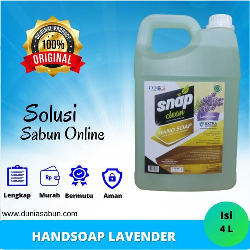 Jual SABUN CUCI TANGAN (HAND SOAP) SNAP CLEAN KEMASAN JERIGEN 4 LITER ...