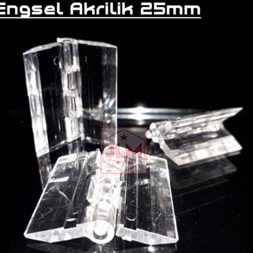 Jual Engsel akrilik 2,5cm bening acrylic hinge plastik 2,5 cm kecil ...