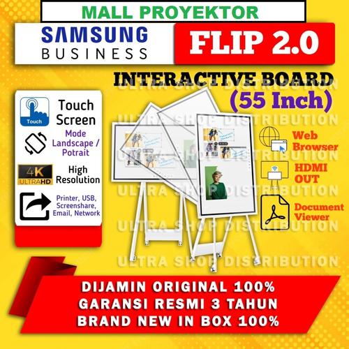 Jual Samsung Flip 2 WM55R - 55 Inch Included Flip 2 Stand & Flip 2 Tray ...