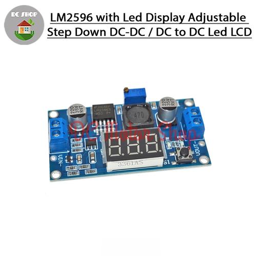Jual LM2596 with Led Display Adjustable Step Down DC-DC / DC to DC Led ...