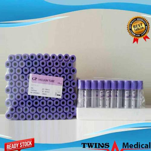 Jual Tabung Vacutainer Edta K2 2ml Tutup Ungu Merk GP | Edta K2 2 ml ...