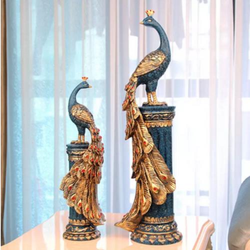 Jual Ornamen Patung Burung Merak Kerajinan Kreatif Dekorasi Ruang Kerja ...