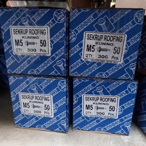 Jual Sekrup Roofing Paku Roofing Baut Roofing 5Cm 1 Box Dos MURAH ...