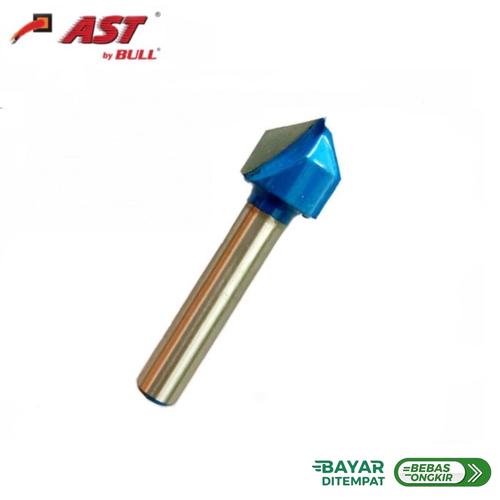 Jual Mata Profil Kayu 1/4 x 10 mm Vee Grove / V Grooving Bit AST - Kab ...