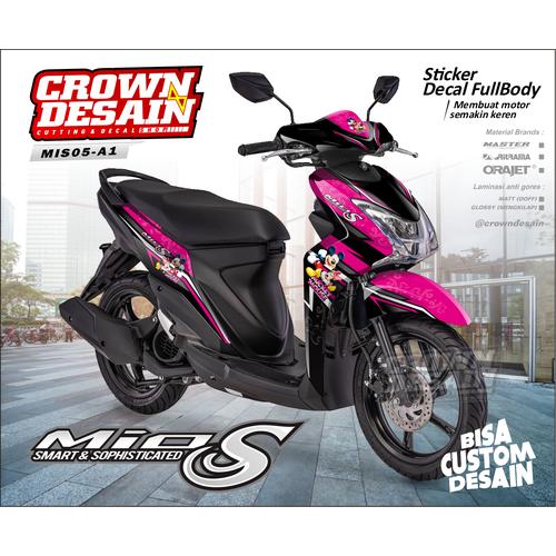 Jual Sticker Decal Yamaha Mio S Full Body - Dekal Mio S Striping Mio S ...