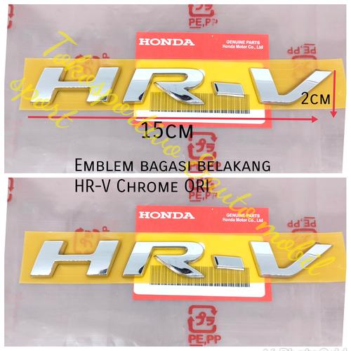 Jual Emblem logo stiker Lambang tulisan Honda HRV HR-V Chrome ORI ...