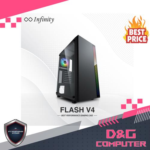 Jual Casing INFINITY FLASH V4 Tempered Glass - ATX, mATX Gaming Case ...