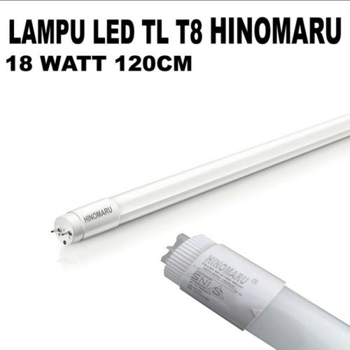 Jual Paket 1 Dus Lampu TL T8 LED 18 Watt Putih - Panjang 120cm HINOMARU ...