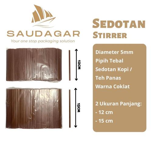 Jual Sedotan pipih stirrer / straw kopi / teh / minuman panas - Jakarta ...