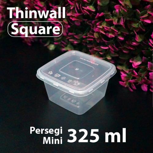 Jual Thinwall mini Square DM 200ml ;250ml ;325ml FOOD GRADE | 1Pack=25 ...