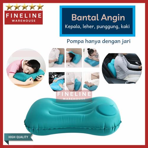 Jual Bantal Angin Kepala Leher Punggung Kaki Travel Pillow Tiup Pompa ...