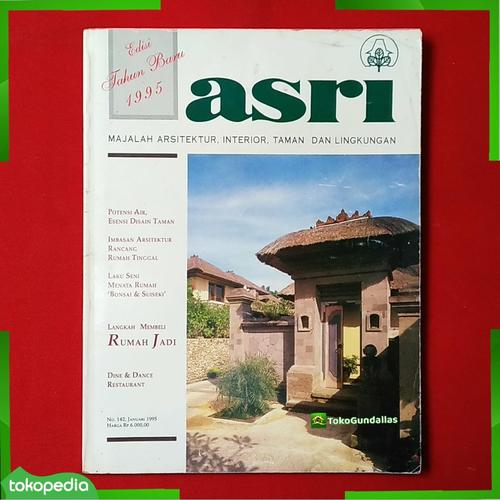 Jual majalah asri edisi januari 1995 / Tentang arsitektur,interior ...