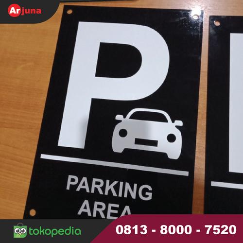 Jual PAPAN TANDA PARKIR AKRILIK WARNA HITAM 20x30 - Untuk Parkir Mobil ...