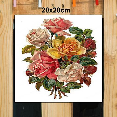 Jual Wall Decor Dari Kayu Mdf Gambar Bunga Mawar Dekorasi Tembok Rumah ...