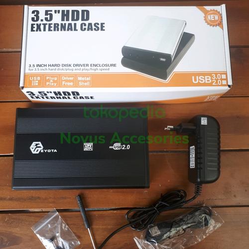 Jual CASE HARDDISK SATA EXTERNAL 3.5" METAL USB 2.0 CASING HDD TEBAL ...