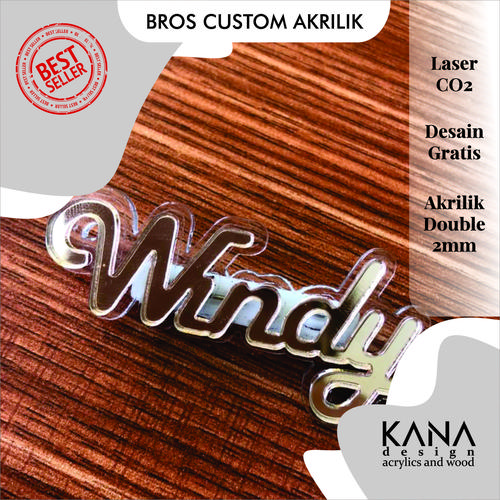 Jual Bros Nama Sendiri/Bros Hijab/Bros Akrilik/Bros Custom/Bros Keren ...