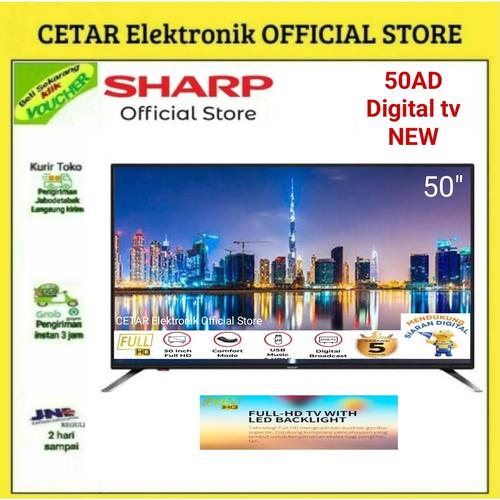 Jual SHARP LED TV 50 inch C50AD FHD DIGITAL GARANSI RESMI 5 th ...