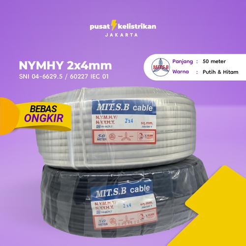 Jual Kabel Listrik Serabut NYYHY 2x4 NYMHY 2x4 50meter Mitsuba - Putih - Jakarta Utara ...