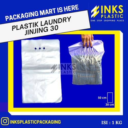Jual PLASTIK LAUNDRY JINJING 3 JARI UKURAN 30 35 40 45 50 60 - 50 CM ...