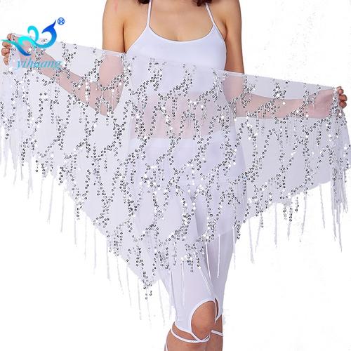 Jual SELENDANG HIP SCARF SABUK BELLY DANCE PAYET TULLE RUMBAI TARI ...