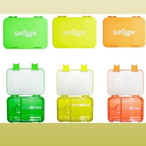 Jual Smiggle Lunch box Bento Med Happy Neon Green, Orange, Yellow ...