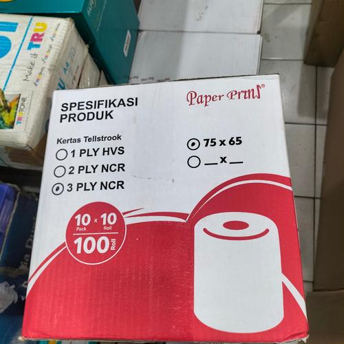 Jual Paper Pryns Kertas Kasir/Struk/Roll 75 x 65 3 ply - Dus. - Jakarta ...