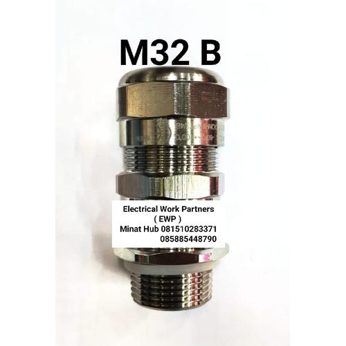 Jual CABLE GLAND M32 1" ARMOURED EXPLOSION WAROM DQM-II M32B BRASS ...