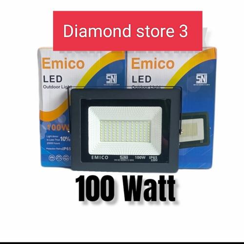 Jual EMICO Lampu Sorot LED 100 Watt / Lampu Tembak LED 100W - CAHAYA PUTIH - Kota Depok ...