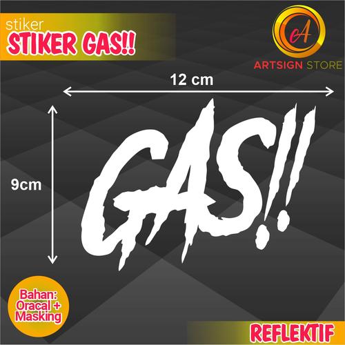 Jual Stiker GAS Stiker cutting GAS!! Stiker Herex GAS Stiker viral GAS ...