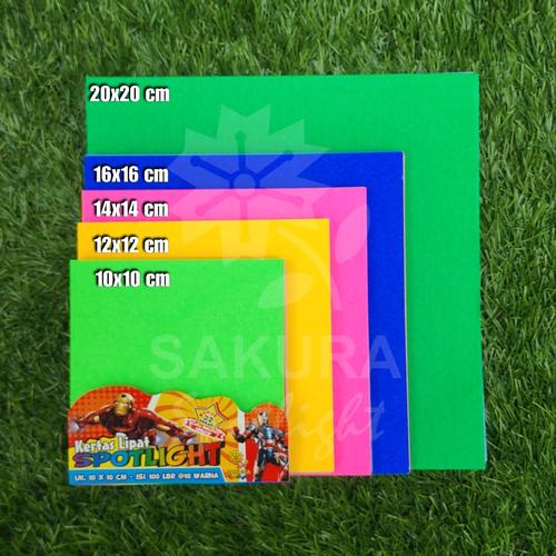 Jual KERTAS LIPAT SAKURA MAESTRO COVER SAKURA ISI 100 UKURAN 10 X 10 CM ...