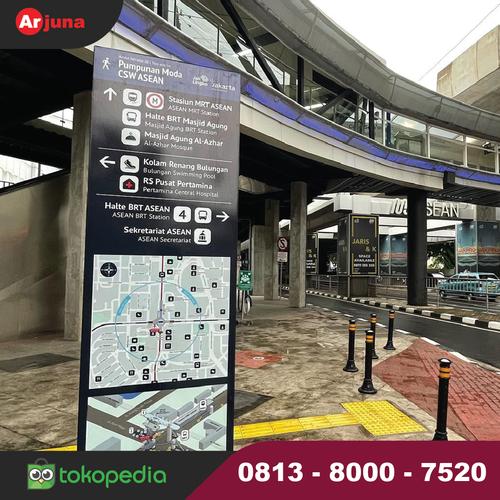 Jual PETUNJUK ARAH JALAN I HALTE I MRT I Cocok di Indoor atau Outdoor ...