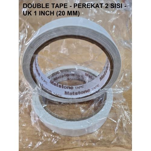 Jual Double Tape 1 inch - 20 MM Selotip Perekat 2 Sisi / 2 Sided Tape ...