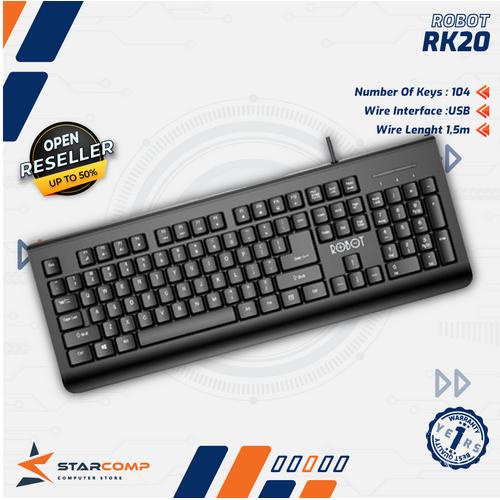 Jual Robot RK20 Keyboard Mini Office Wired Keyboard USB - Kab. Sleman ...