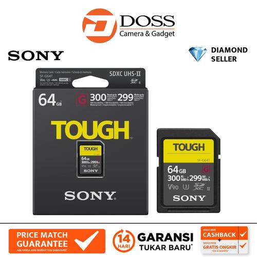 Promo Sony 64GB SF-G Tough Series UHS-II SDXC Memory Card Cicil 0% 3x ... Promo Sony 64GB SF-G Tough Series UHS-II SDXC Memory Card Cicil 0% 3x ...