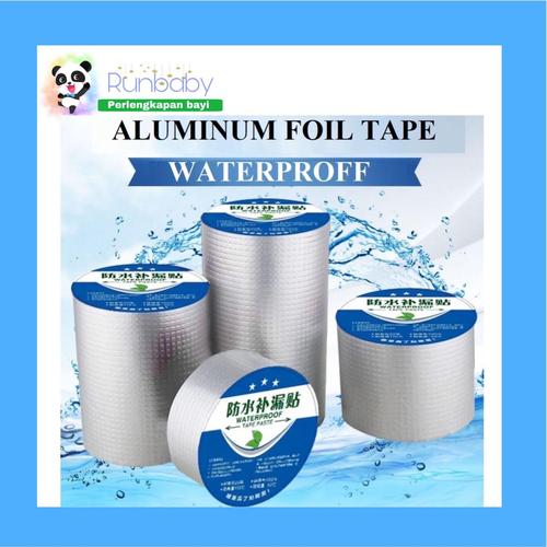 Jual RUN561 5CM LAKBAN ANTI BOCOR LEM ANTI AIR ALUMINIUM FOIL BUTYL SUPER - 5cm x 5meter - Kota ...
