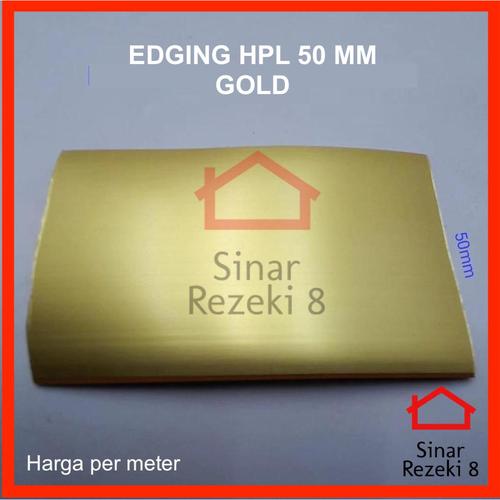 Jual Edging HPL GOLD 50 MM / Emas Pinggiran Meja Kayu Woodgrain taco ...